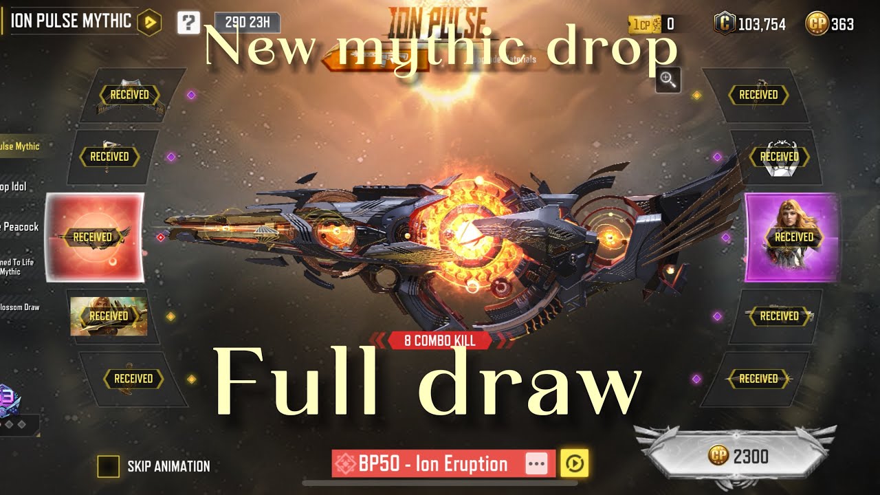 Buying and maxing out Mythic BP50 - ION PULSE MYTHIC full Draw CODM ...