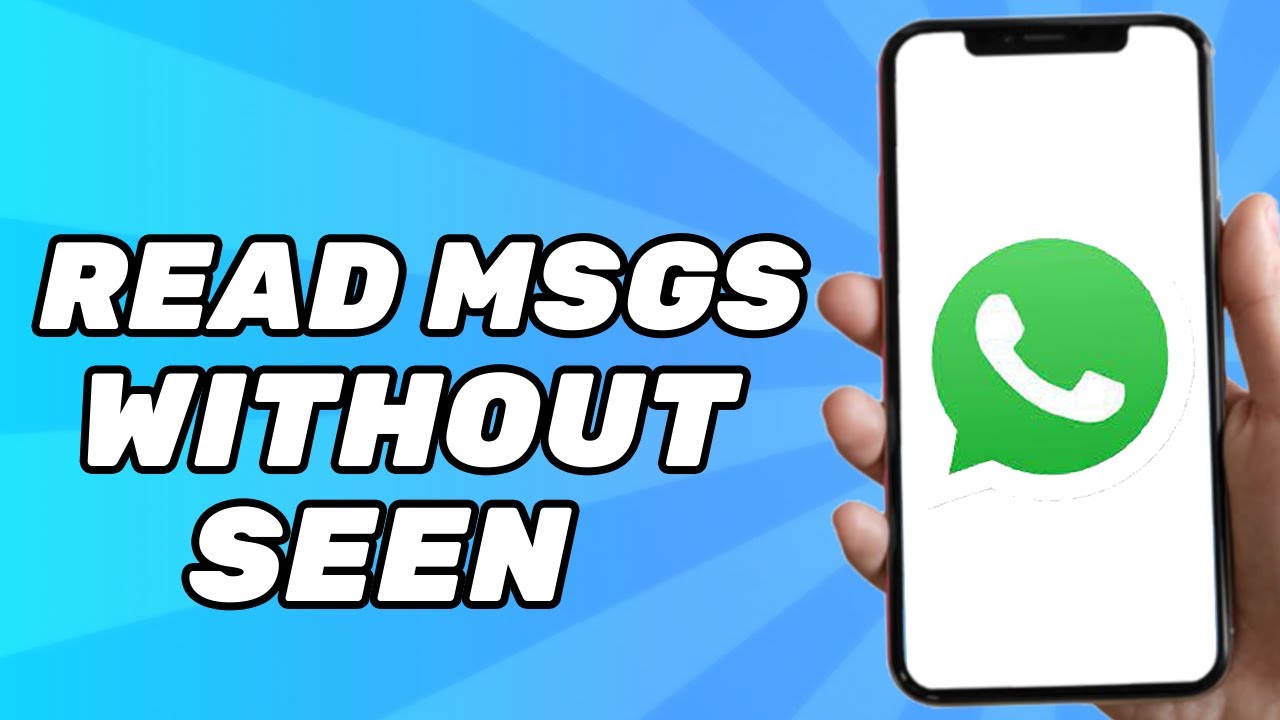 How to Read Whatsapp Messages Without Seen (2025) - YouTube