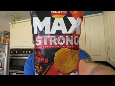 Walkers Max Strong Fiery Peri Peri Crisps Review - YouTube