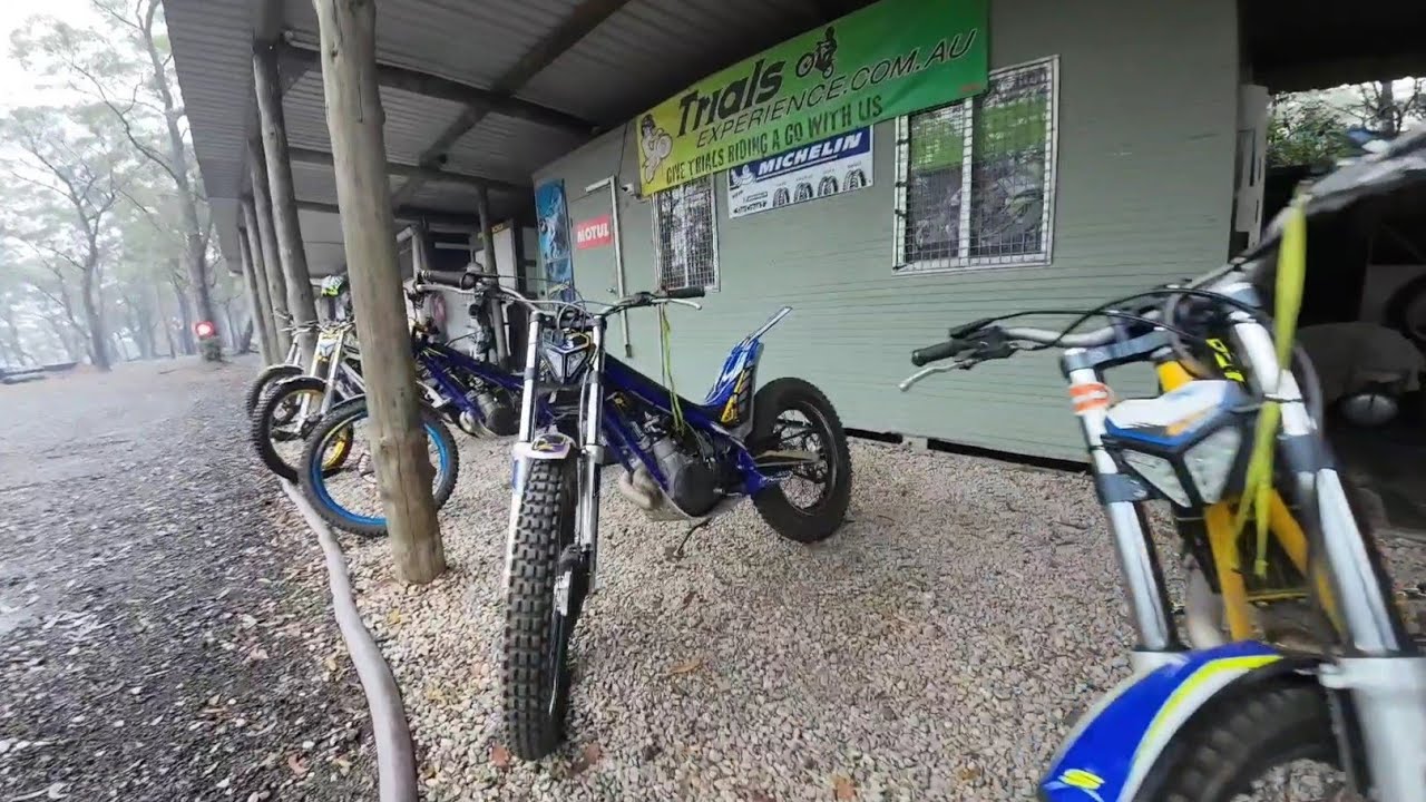 Day #1 on a trials bike... better than expected - YouTube