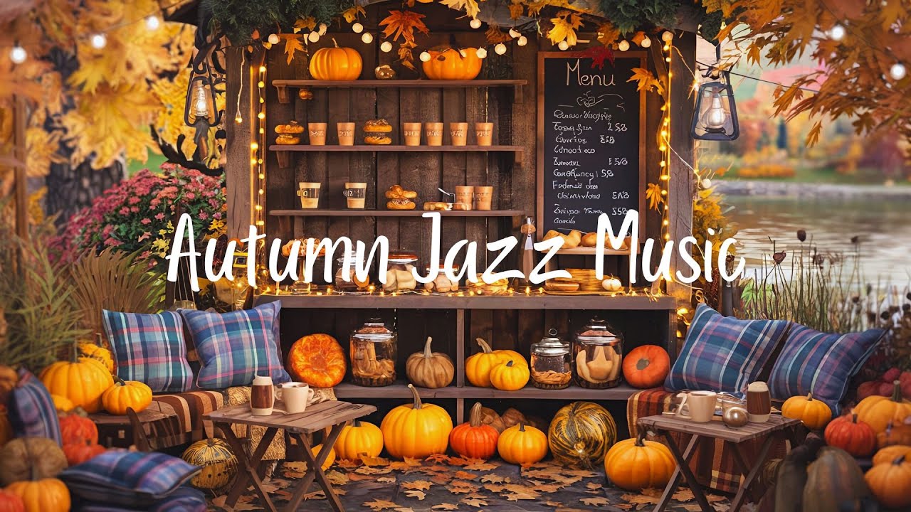 Cozy Coffee Shop Ambience With Relaxing Autumn Jazz Music 🍂 - YouTube