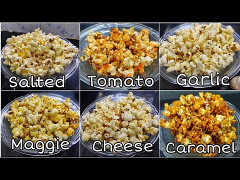 Popcorn 6 flavours | Flavoured Popcorn | 6 different flavours of ...