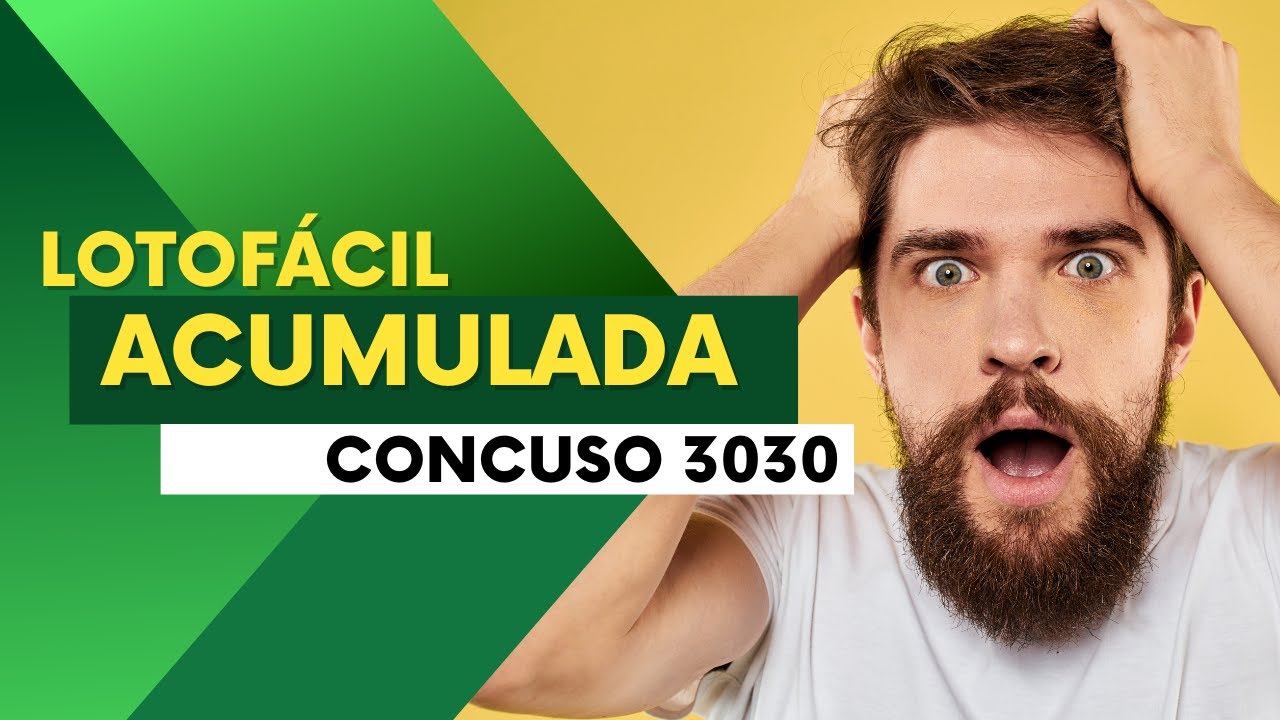 🤑Lotofácil concurso 3030 super acumulada. Pega Jogos Grátis - YouTube