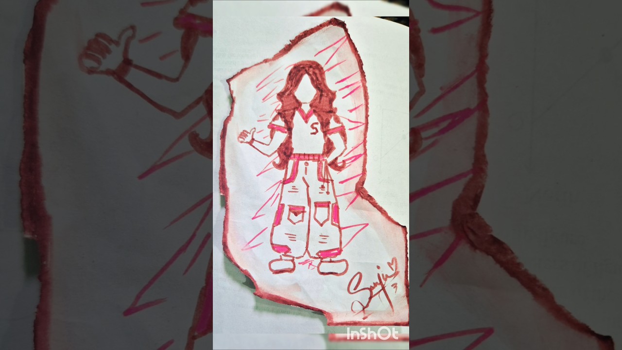 Easy Super Girl Drawing | Cartoon Superhero Girl Drawing for Kids ...