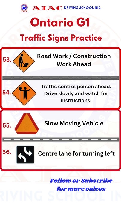 Ontario G1 knowledge test - YouTube