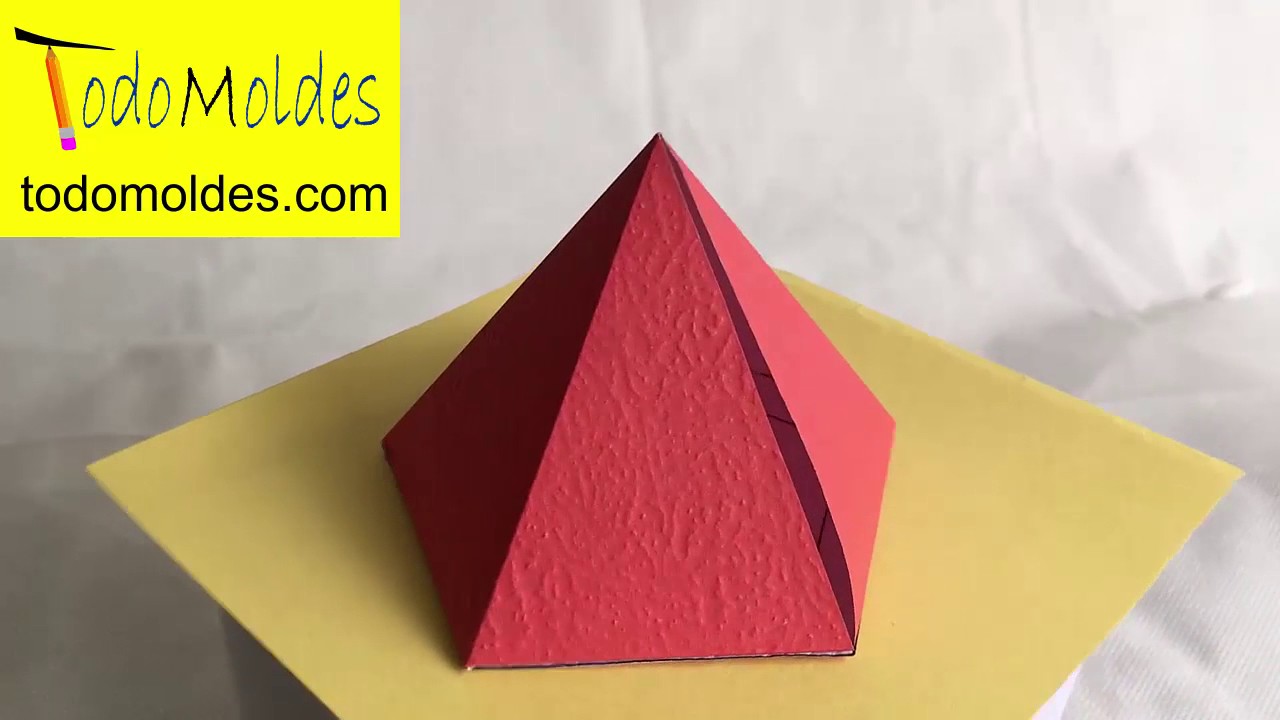 Plantilla De Caja Triangular