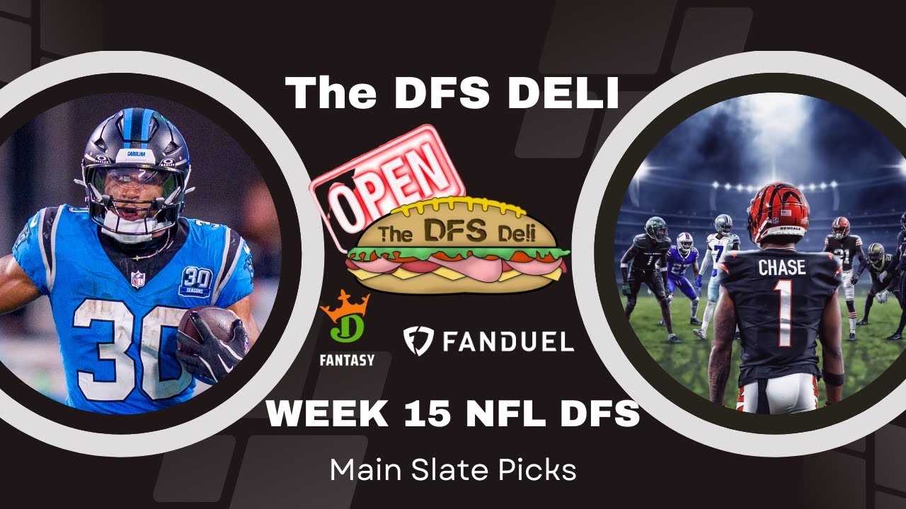 NFL DFS Week 15 Breakdown: The DFS Deli - YouTube