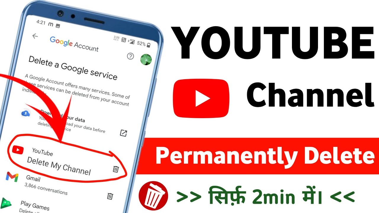 YouTube Channel Permanently Delete | YouTube Channel Delete Kaise Kare ...