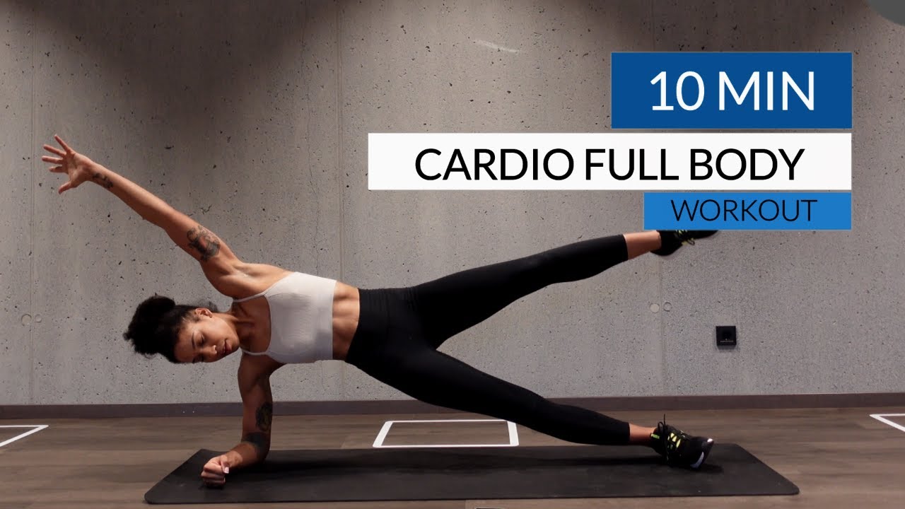 10 MIN CARDIO FULL BODY - sweat sweat sweat | VIVIEN MALONGA - YouTube
