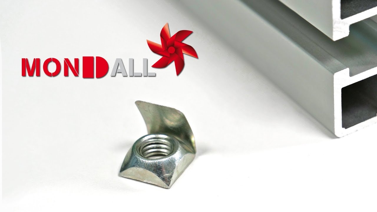 Square nut with spring - YouTube