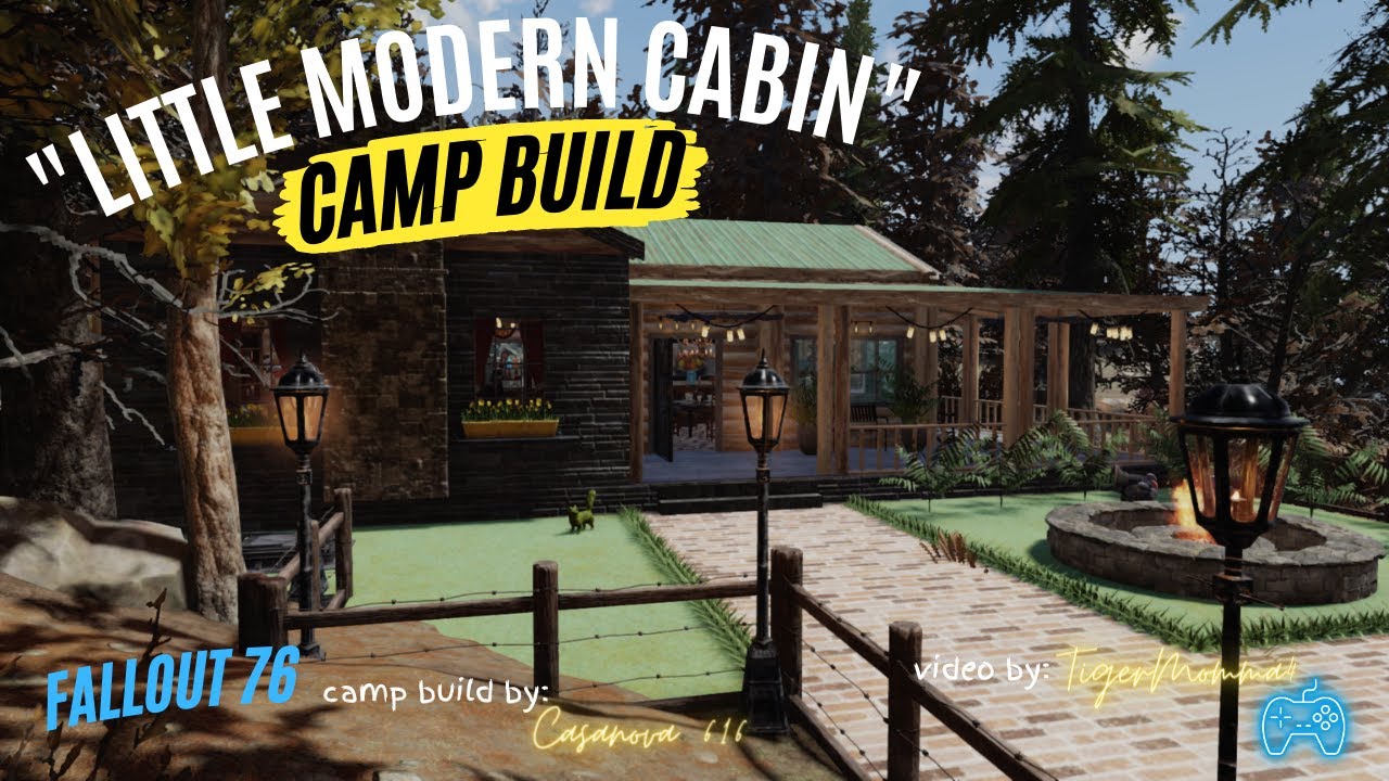 Fallout 76 cabin camp build - Little Modern Cabin - Camp build by ...