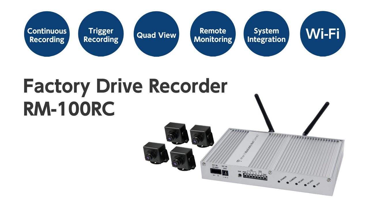 Factory Drive Recorder - RM-100RC - YouTube