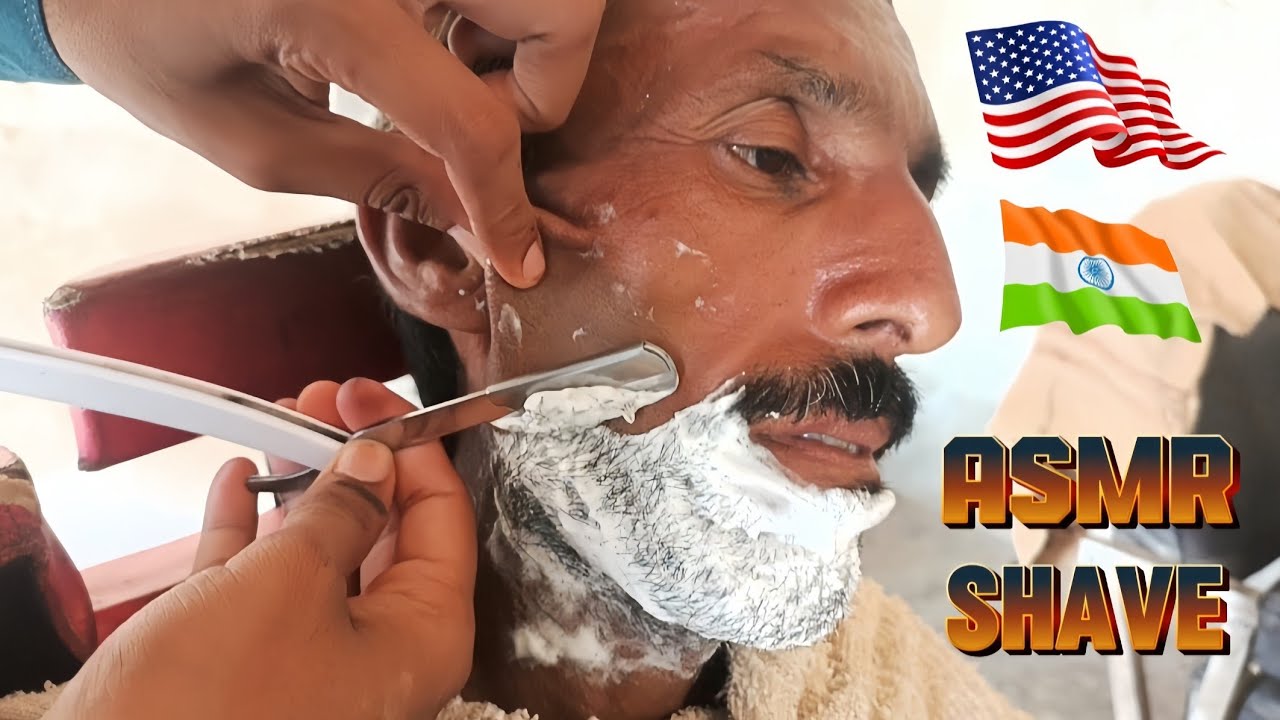 ASMR FAST AND AGGRESSIVE SHAVING Very Smooth Shave And Haircut [ASMR ...