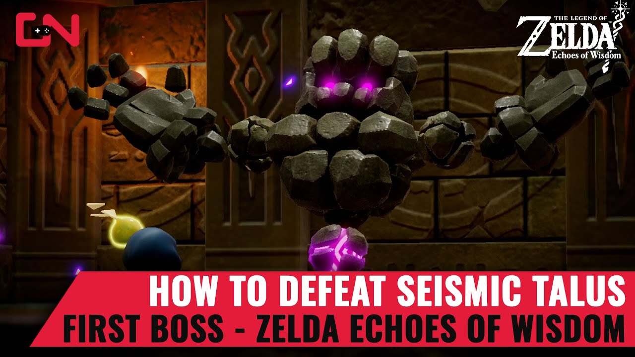 How to defeat First Boss Seismic Talus Zelda: Echoes of Wisdom - YouTube