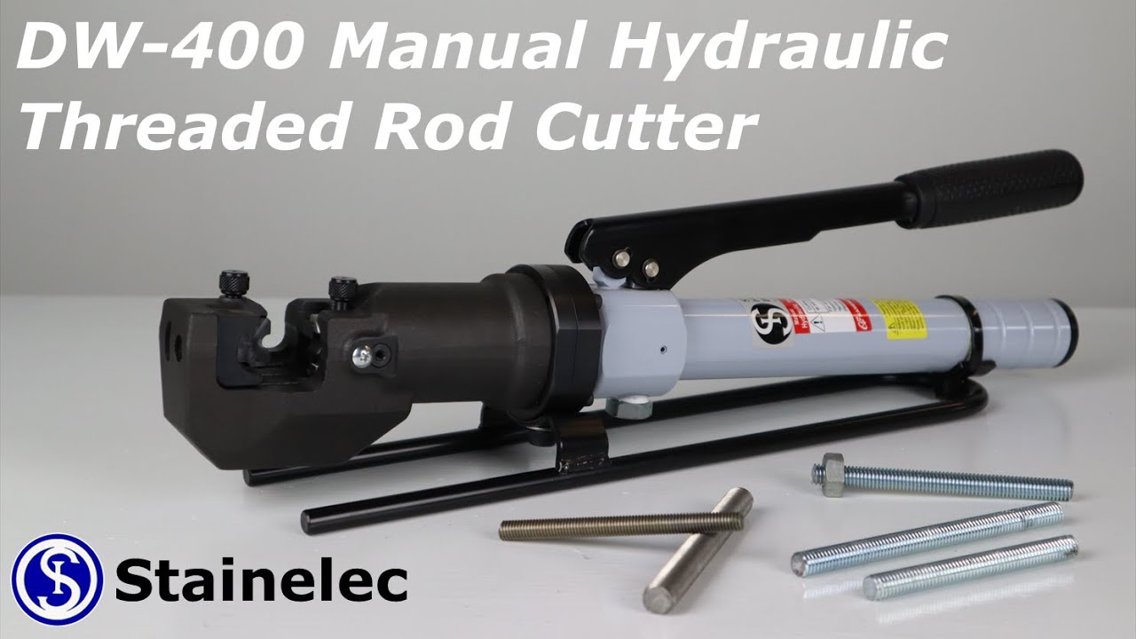 DW-400 Manual Threaded Rod Cutter Overview by Stainelec Hydraulic ...