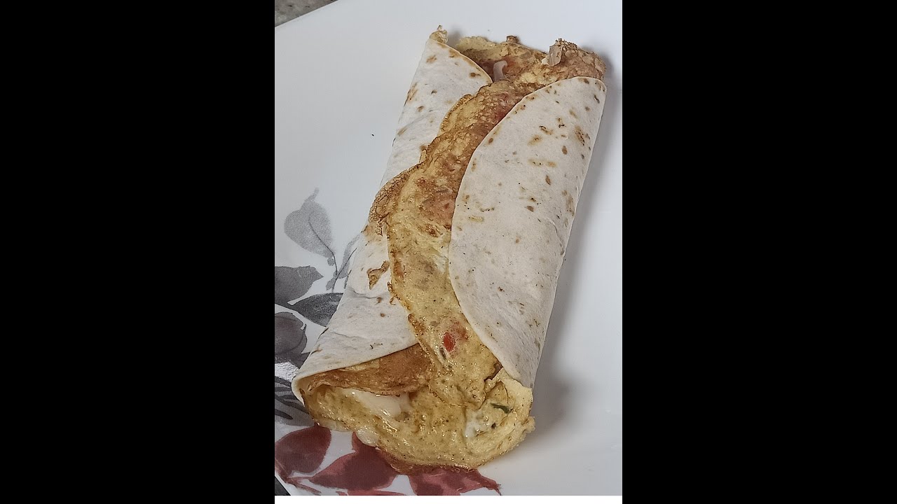 Egg Tortilla Wrap Quick And Simple Breakfast Recipe - YouTube