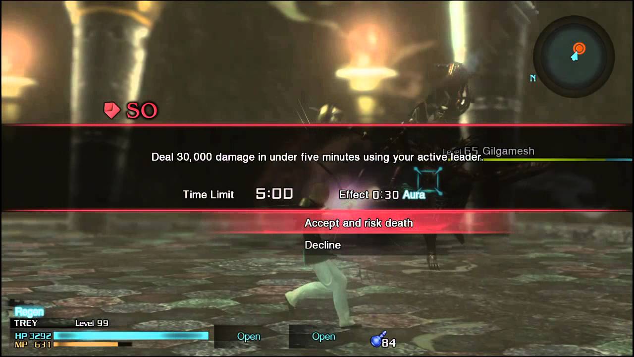 FF Type 0 - True Gilgamesh vs. Trey - YouTube