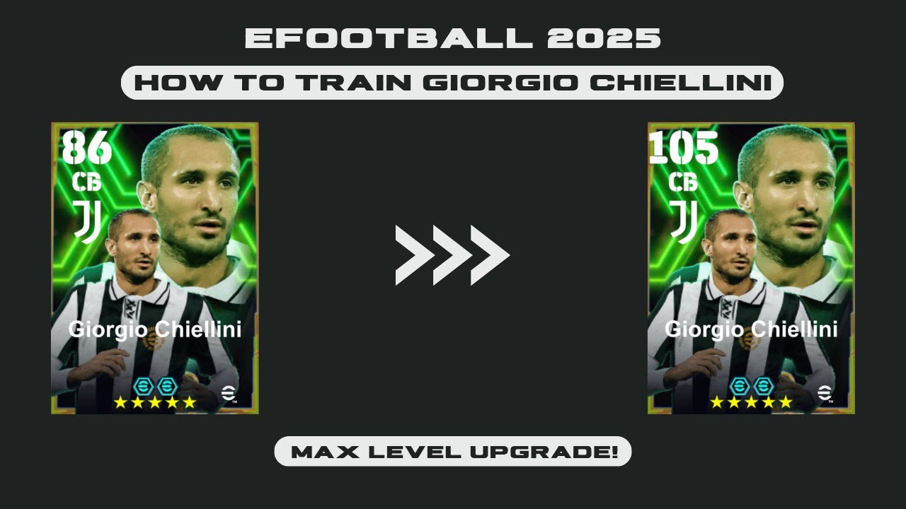 How To Train Chiellini In eFootball 2025 | Giorgio Chiellini Training ...