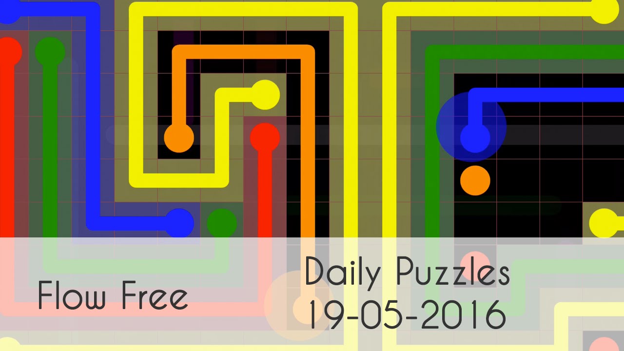 Flow free daily puzzles 19/05/2016 - YouTube