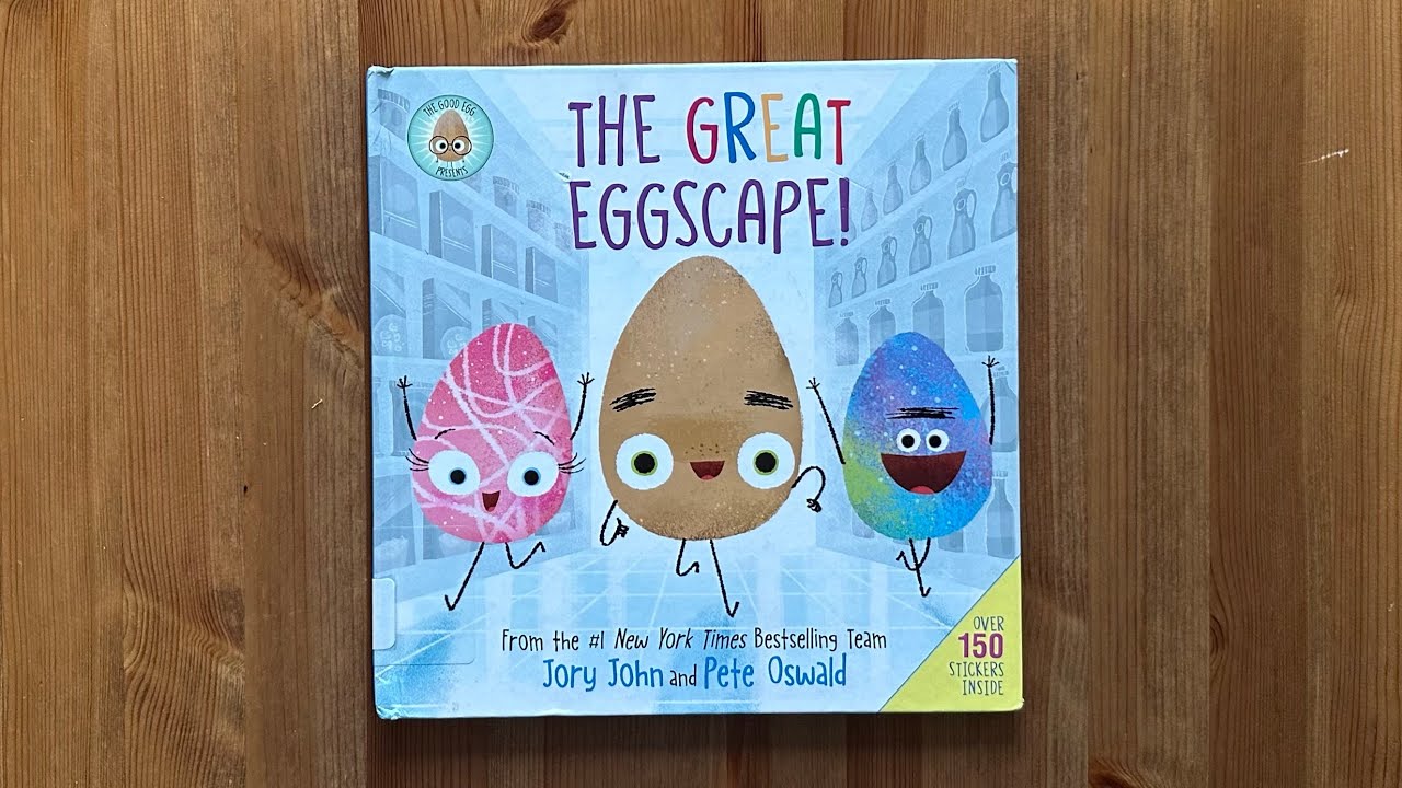 Ash reads The Great Eggscape by Jory Johns and Pete Oswald - YouTube