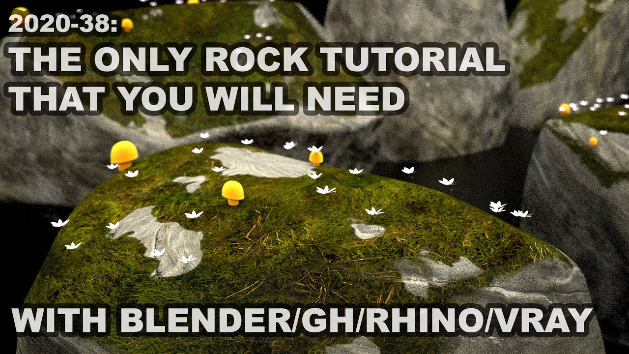 How to : Make realistic rocks with Blender and Rhino - YouTube