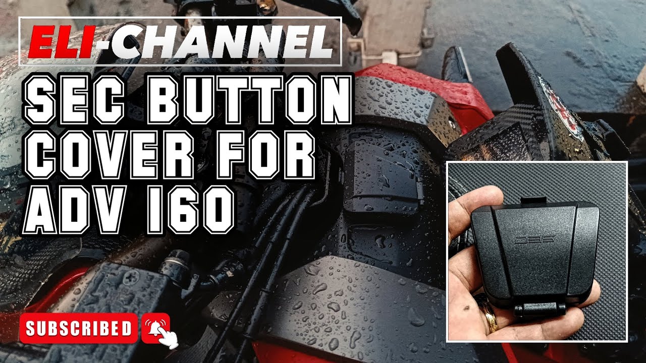 HONDA ADV 160 | Installation of SEC panel button cover 🔥💯 - YouTube