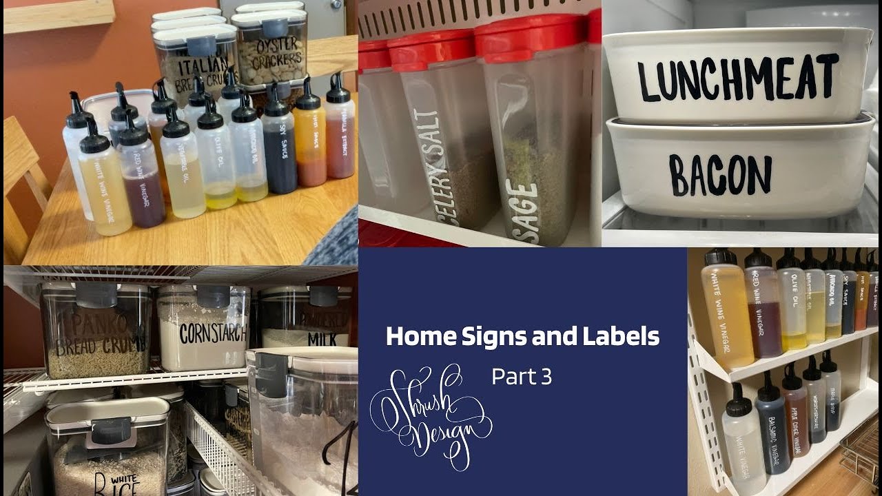 Home Signs & Labels - Part 3 | Hand-Painted Labels | Pantry Labels ...