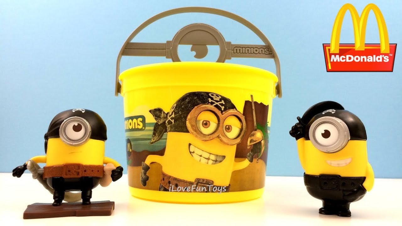 Minion Pirate 2015 McDonald's Minions Halloween Buckets Pails Toy #2 ...