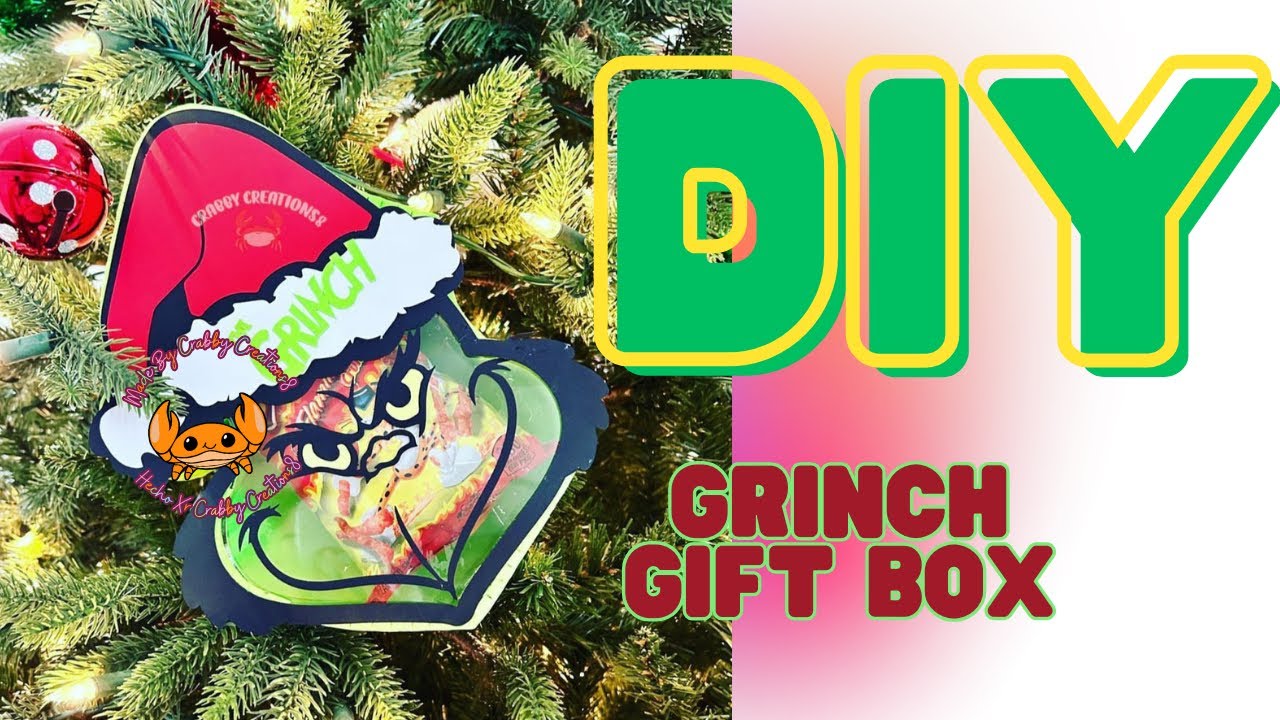 How to make your own grinch gift box - YouTube