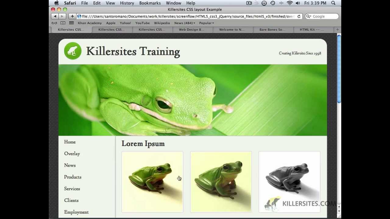 Html5 Css3 And Jquery Course Introduction Youtube 4019