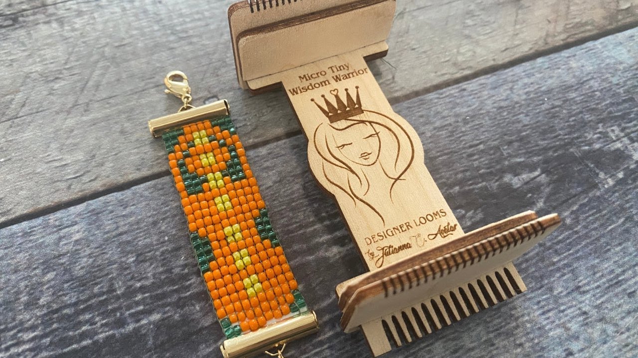 How to make a beaded pendant using a seed bead pattern on a bead loom ...