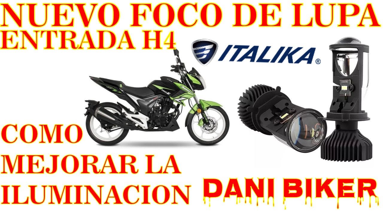 Nuevo foco de lupa para la italika 150Z/como cambiar el foco de mi moto ...
