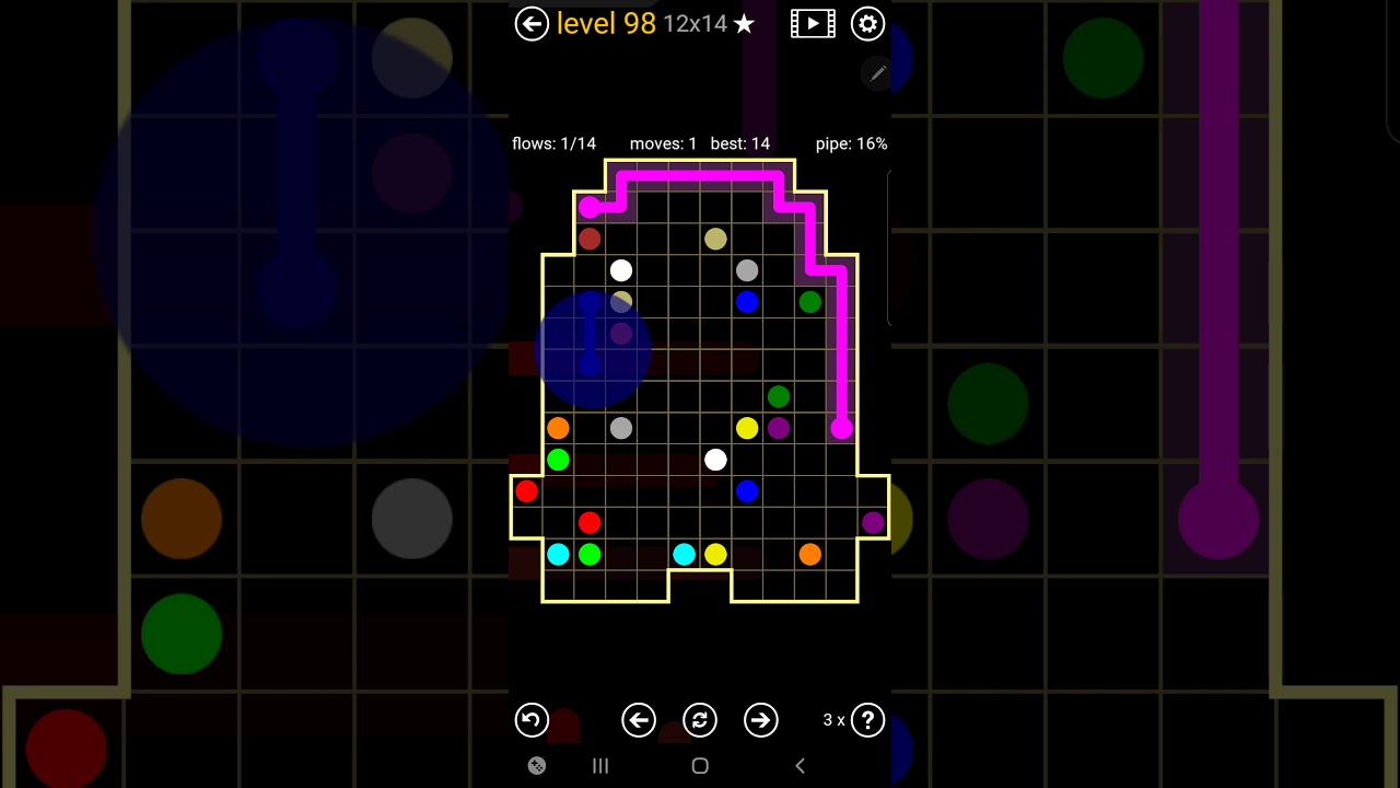 How To Solve Flow Free Inkblot Pack Level 98 12x14 Board Walk Through ...