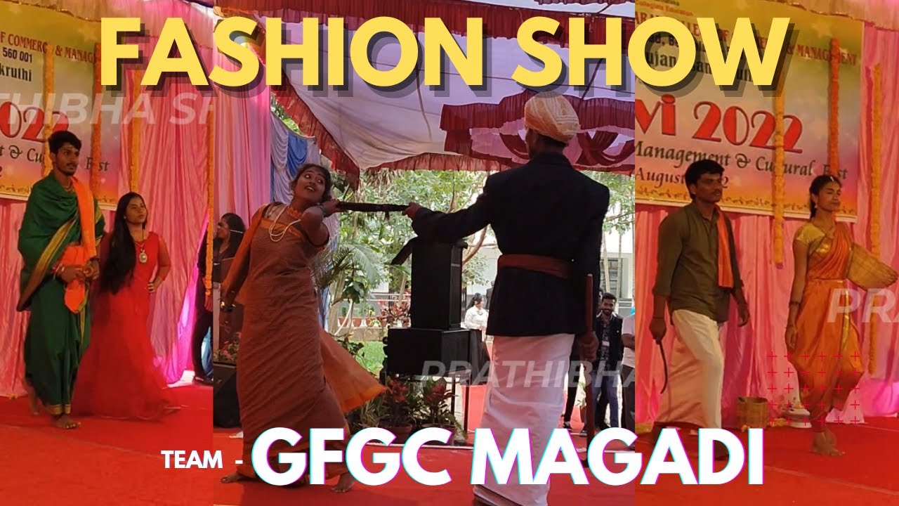 FASHION SHOW by GFGC MAGADI Bcom students at Govt RC COLLEGE, Bangalore ...