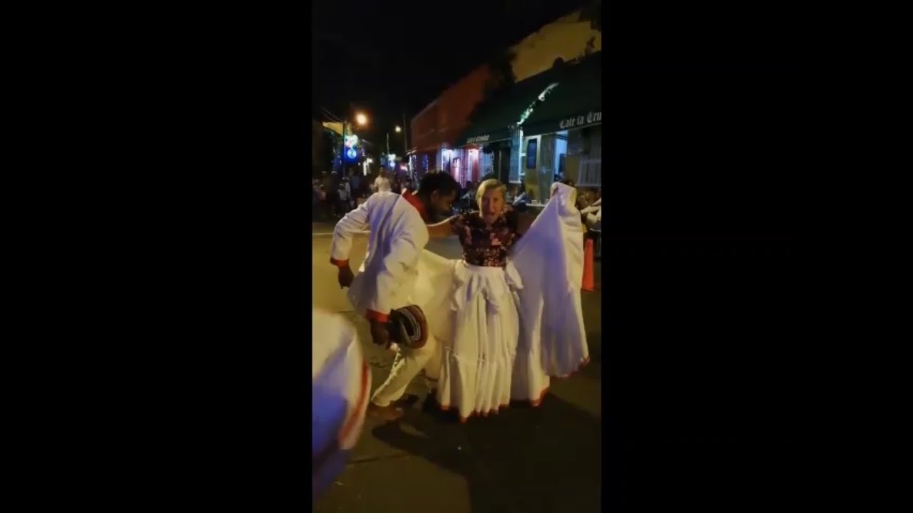 Me in a Cumbia Street Performance in Cartagena - YouTube