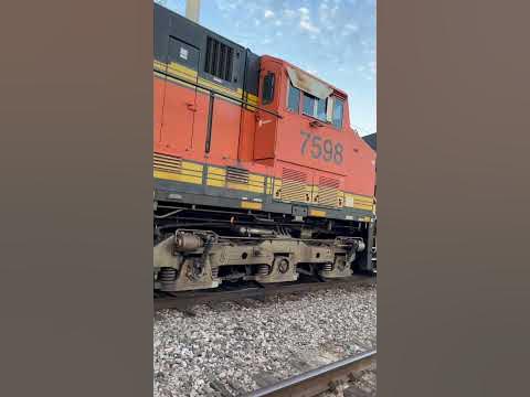 Full close up of BNSF ES44DC 7598 - YouTube