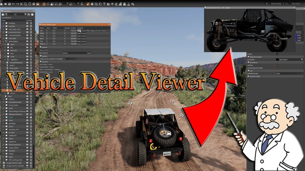 BeamNG New tool in the World Editor - Vehicle Detail Viewer & New ...