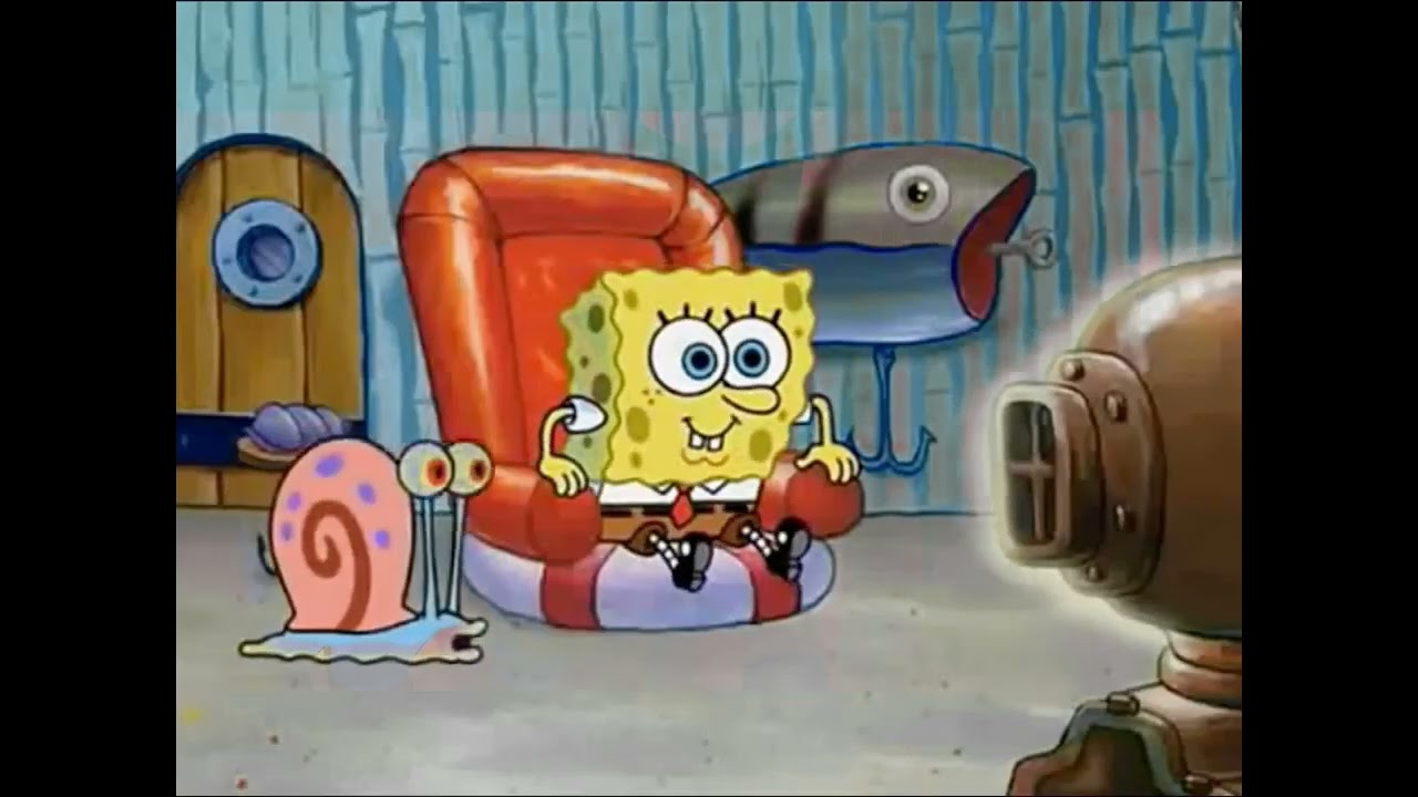 Spongebob Squarepants watching Disney's "Aladdin" - YouTube