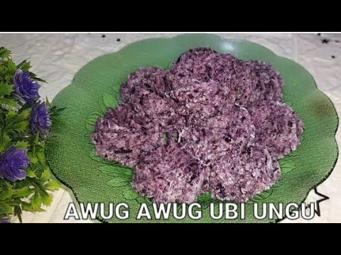 CANTIK SEKALI, CARA BUAT KUE AWUG AWUG UBI UNGU - YouTube