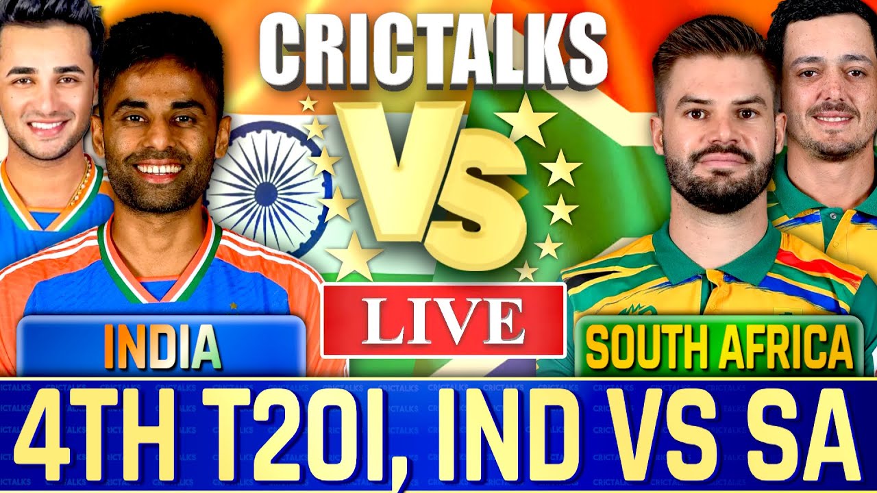 🔴 Live: IND vs SA Cricket Live Match Today, 4th T20I Scores, Commentary ...