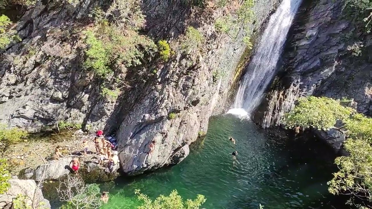 1η βάθρα Φονιά Σαμοθράκη - 1st Fonias Waterfall from above - Samothrace ...