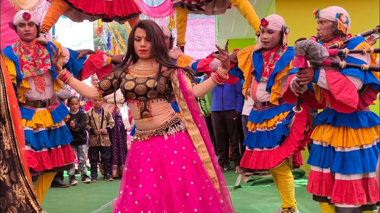 || Chaliya Dance Pithoragarh ||छलिया नृत्य ढ़ोल दमाऊं पहाड़ी बारातियों ...