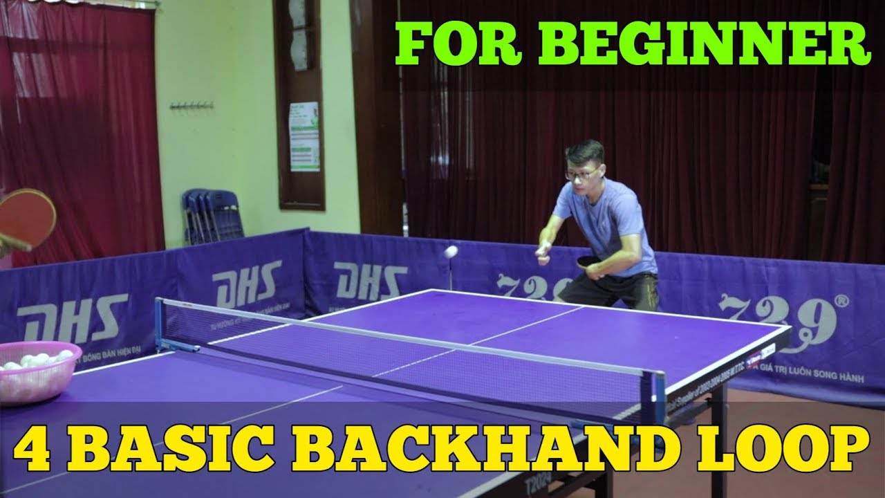 4 Basic Backhand Exercise For Beginner | MLFM Table Tennis - YouTube