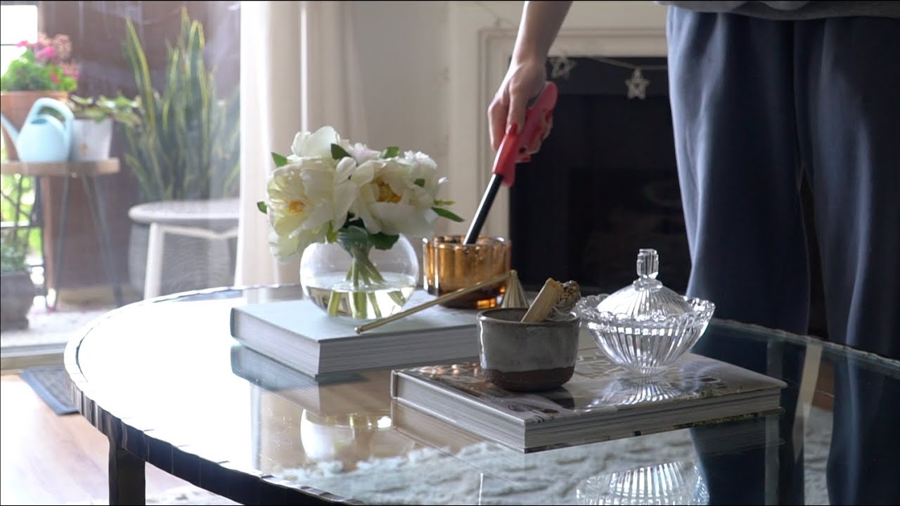 Visual ASMR: Painting, Tea Time & Tidying Up - YouTube
