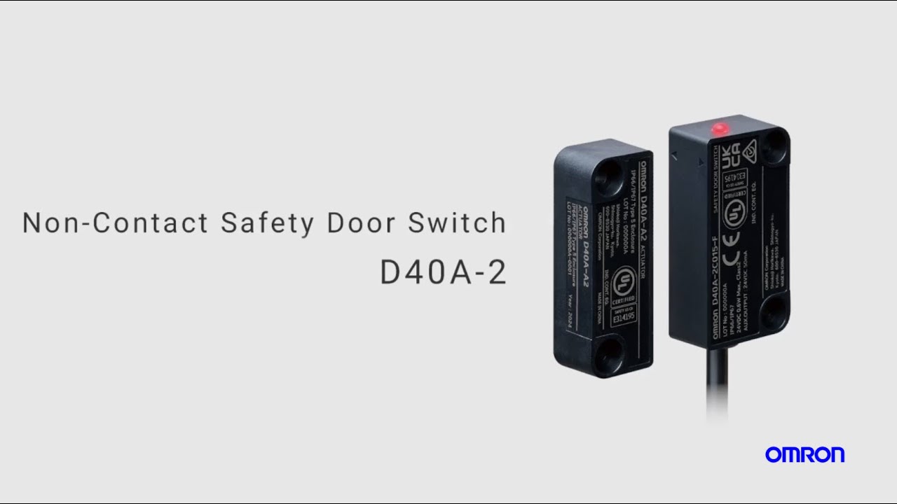 Omron D40A 2 Safety door sensor - YouTube