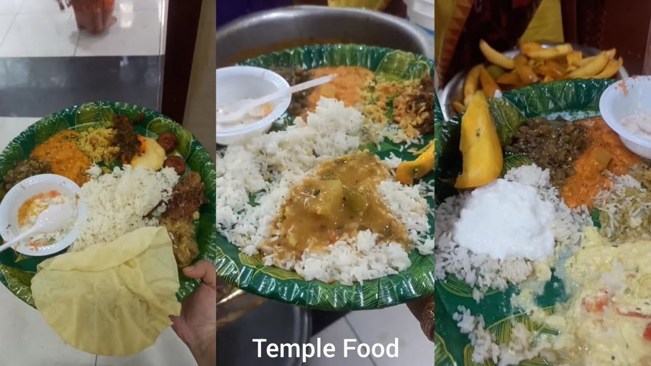 Temple Food | Variety of Dishes | Yummy Food - YouTube