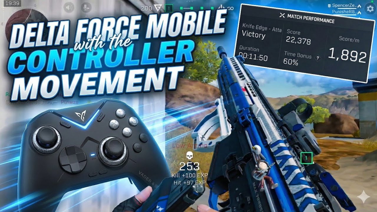 Delta Force Mobile with The Best Controller Movements | Xiaomi Pad 6 ...