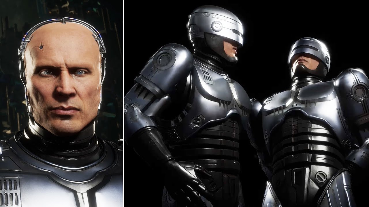 MK11 - Unmasked Robocop All Skins, Gears, Intro, Outro & Ending ...