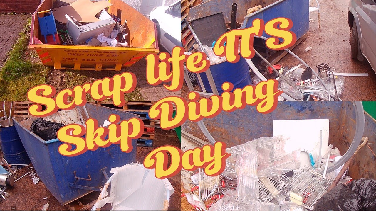 scrap man's life it's a skip diving day #scrapmetalrecycling # ...