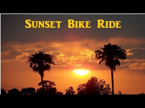 sunset bike ride - YouTube